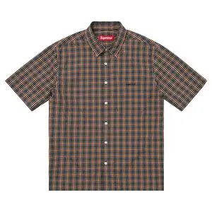 Supreme Plaid Short Sleeve Button Up Shirt