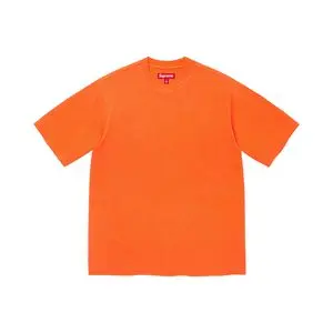 Supreme Rhinestone Script Short-sleeve Top - Orange