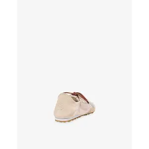 Maje Multi-lace Leather And Woven Trainers