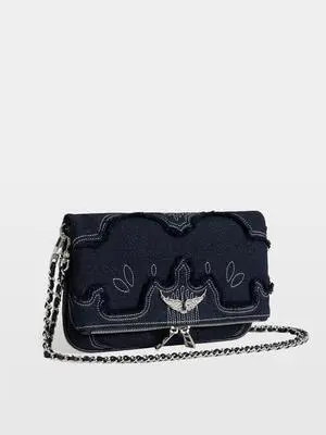 Zadig&Voltaire Rock Denim Clutch