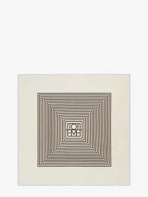 TOTEME Centered Monogram Silk Foulard - Multicolor