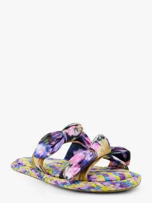 Zimmermann Raffia Sandals With Bow Detailing - Multicolor