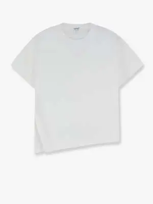 Loewe Asymmetric Cotton Blend T-shirt - White