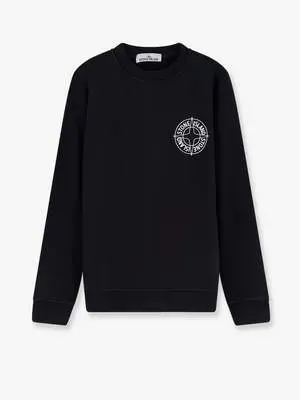 Stone Island Cotton Sweatshirt - Black