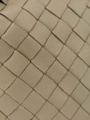 Bottega Veneta Mini Hop Leather Crossbody Bag With Intrecciato Pattern - Multicolor