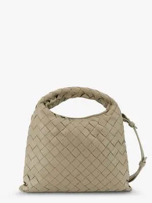 Bottega Veneta Mini Hop Leather Crossbody Bag With Intrecciato Pattern - Multicolor