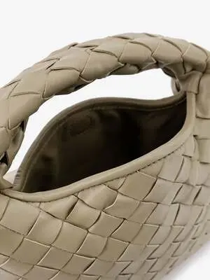 Bottega Veneta Mini Hop Leather Crossbody Bag With Intrecciato Pattern - Multicolor