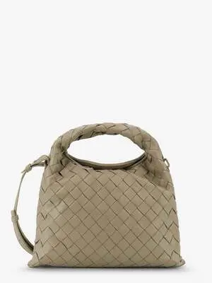Bottega Veneta BOTTEGA VENETA Mini Hop Leather Crossbody Bag With Intrecciato Pattern Multicolor