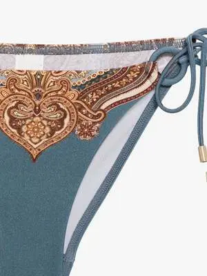 Zimmermann Mahon Nylon Bikini With Paisley Print