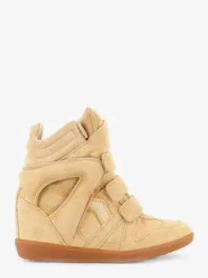 Isabel Marant Étoile ISABEL MARANT Bekett Suede And Leather Wedge Sneakers Multicolor