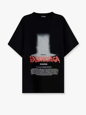 Balenciaga The Door Cotton T-shirt - Black