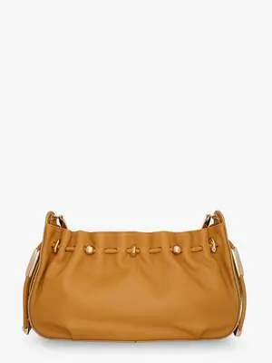 Zimmermann Halcyon Leather Clutch With Drawstring And Chain Strap - Multicolor