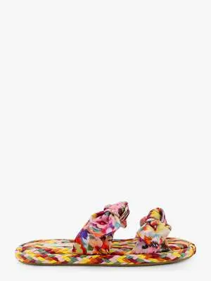 Zimmermann ZIMMERMANN Raffia Bow Detail Sandals Blue