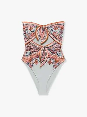 Zimmermann Aster One-piece Swimsuit With Paisley Print - Multicolor