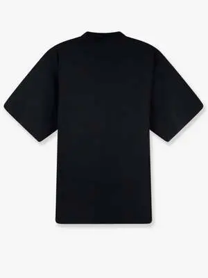 Balenciaga Oversized Cotton T-shirt With Front Logo Print - Multicolor