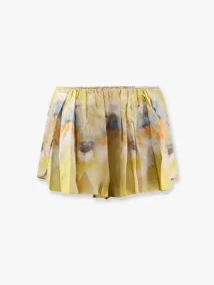 Zimmermann Alchemy Silk Micro Shorts With Tie-dye Print - Multicolor