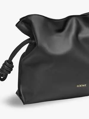 Loewe Flamenco Leather Clutch Bag - Black