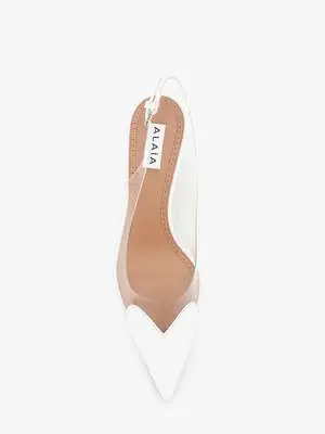 Alaïa Le Coeur Slingback Pvc And Leather Pumps - Multicolor