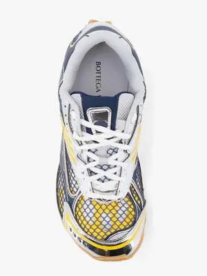 Bottega Veneta Orbit Mesh And Leather Sneakers - Multicolor