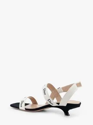 Dior J'adior Embroidered Canvas Sandals