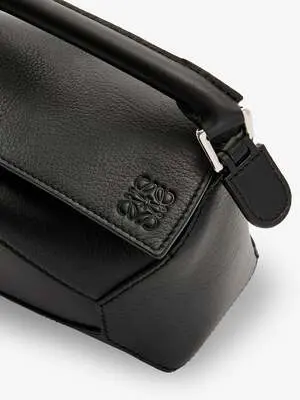 Loewe Puzzle Edge Leather Handbag - Black