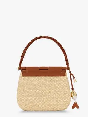 Loewe Raffia And Leather Pescador Crossbody Bag