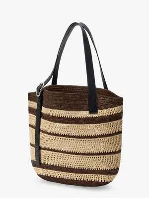 Loewe Striped Raffia Shopping Bag - Multicolor