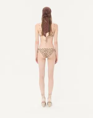 Valentino Garavani Lycra Swimsuit In Plus De Pois Dalmata Polka Dot