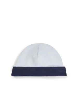 BOSS Baby Reversible Organic-cotton Hat With Logo - Light Blue