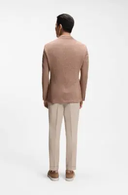 BOSS Slim-fit Jacket In Linen