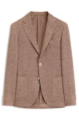 BOSS Slim-fit Jacket In Linen