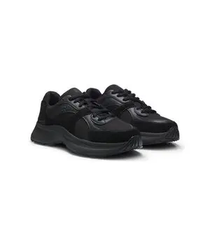 Hugo Canvas And Leather Sneakers