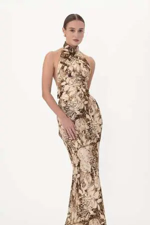 SAU LEE Nikita Satin Dress