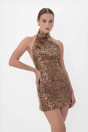 SAU LEE Jacqui Sequin Mini Dress