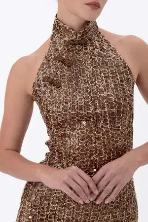 SAU LEE Jacqui Sequin Mini Dress