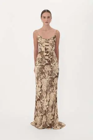 SAU LEE Neyla Chiffon Dress