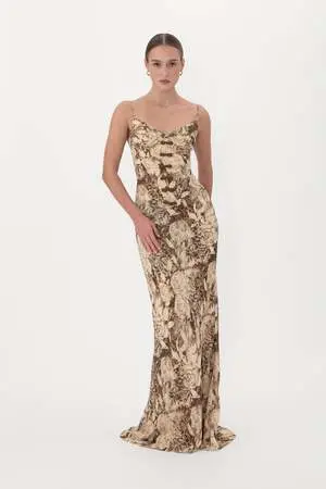 SAU LEE Neyla Chiffon Dress