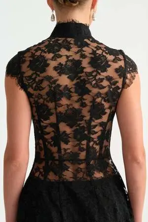 SAU LEE Saphina Lace Top