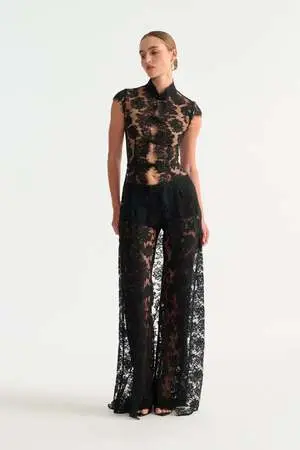 SAU LEE Saphina Lace Top