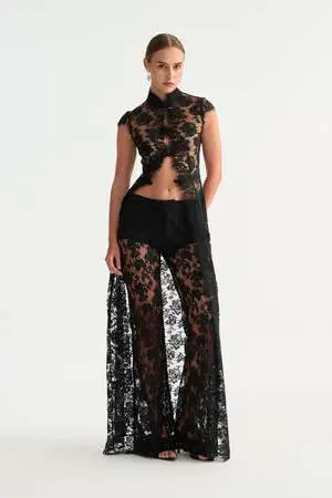 SAU LEE Saphina Lace Top