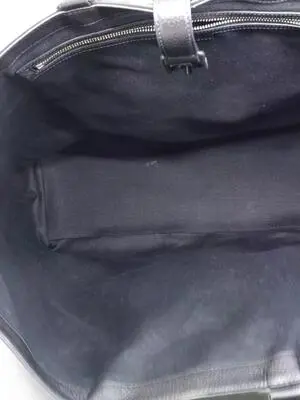 Gucci Web Buckle Top Handle Tote Leather Xl Satchel