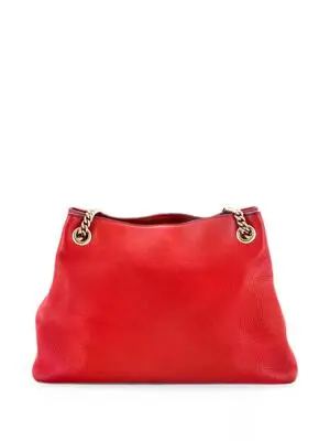 Gucci Soho Chain Strap Leather Medium Shoulder Bag - Red