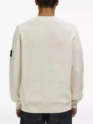 Stone Island Logo-patch Crew-neck Sweater
