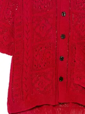 Y’s Mexican Tile Pattern Knitted Shirt
