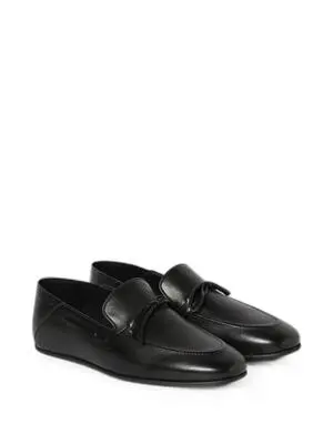 Bally Bow-detail Leather Loafers - Black