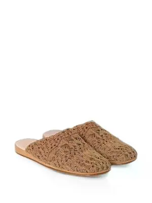 Fabiana Filippi Crochet Knit Mules