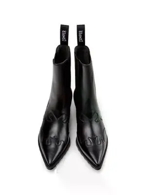 Camper Anitha Leather Ankle Boots - Black