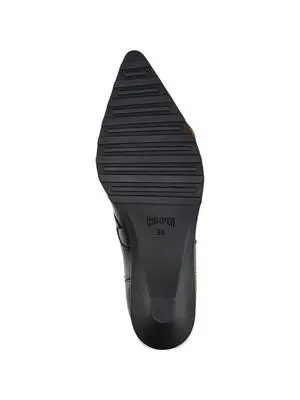 Camper Anitha Leather Ankle Boots - Black