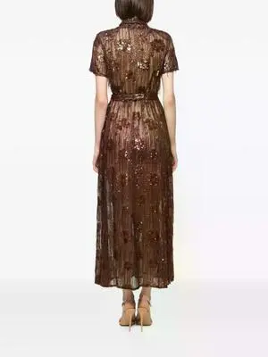 ATU BODY COUTURE Sequin Embellished V-neck Dress