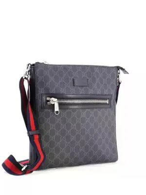 Gucci Gg Coated Canvas Messenger Bag